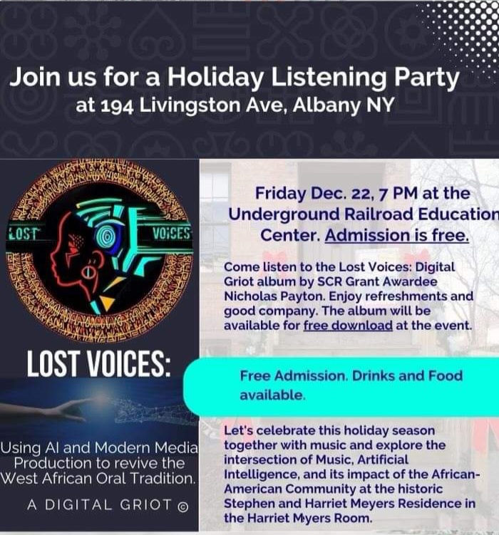 “Empowering History through Music: "Lost Voices: Digital Griot ...