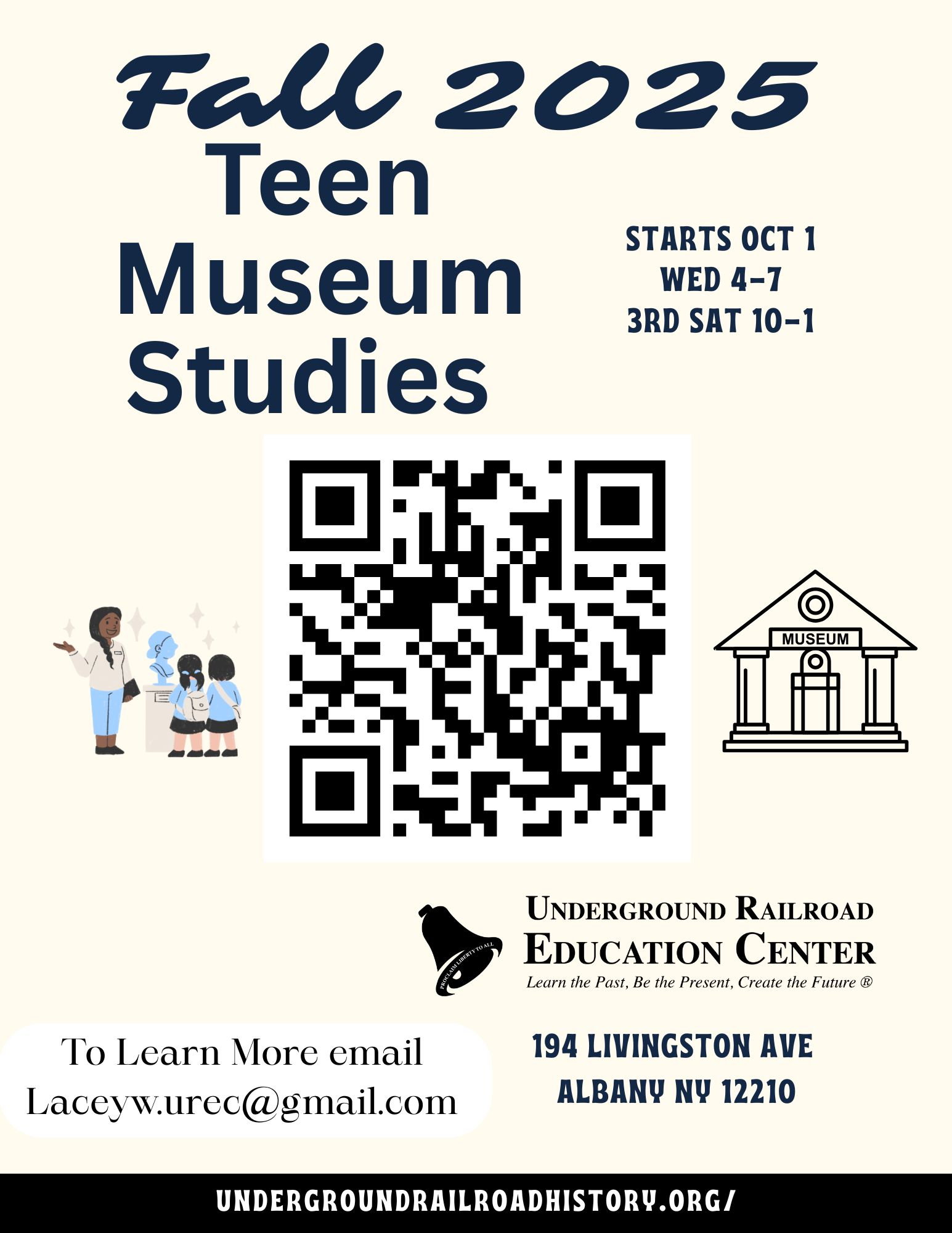 Teen Museum Studies Program - join in - Underground Railroad Education ...